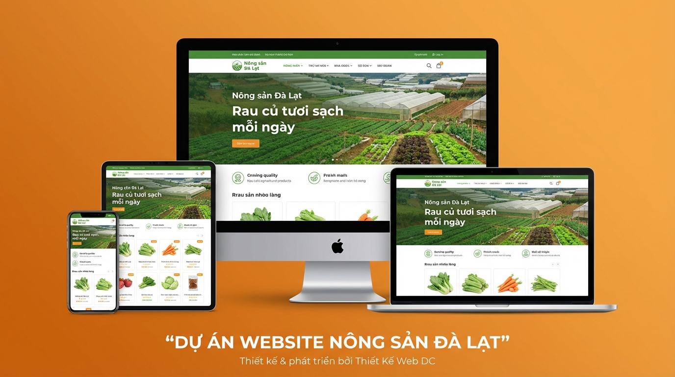 DỰ ÁN ASO FARM: THIẾT KẾ WEBSITE NÔNG SẢN ĐÀ LẠT - Thiết Kế Web DC